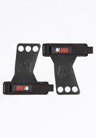 3-Hole Carbon Lifting Grips - Black - S Gorilla Wear
